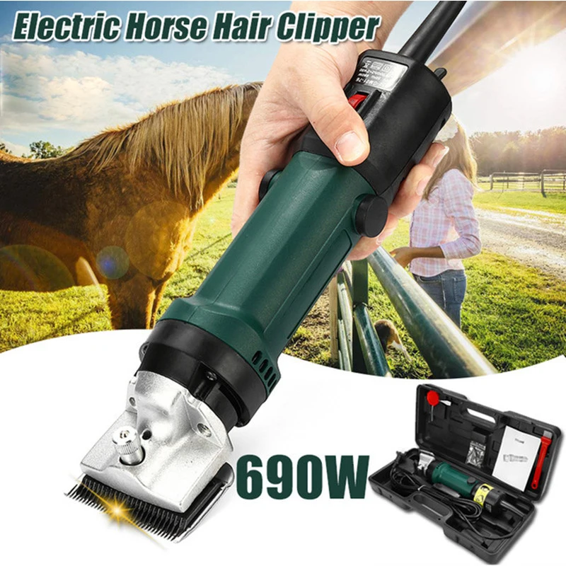 Electric-Horse-Sheep-Clipper-690W-Equine-Animals-Shearing-Machine ...