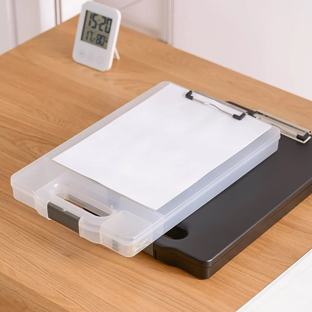 A4-Clipboard-File-Box-Case-Document-PP-File-Folders-Organizer-Clipboard ...