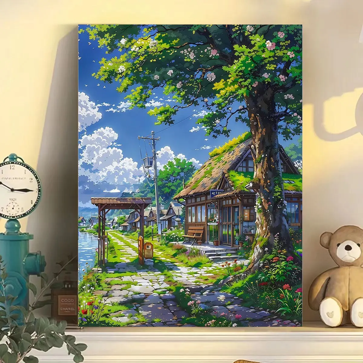 Classic-Japanese-Summer-Anime-Wood-Board-Painting-Art-Decorative-Poster ...