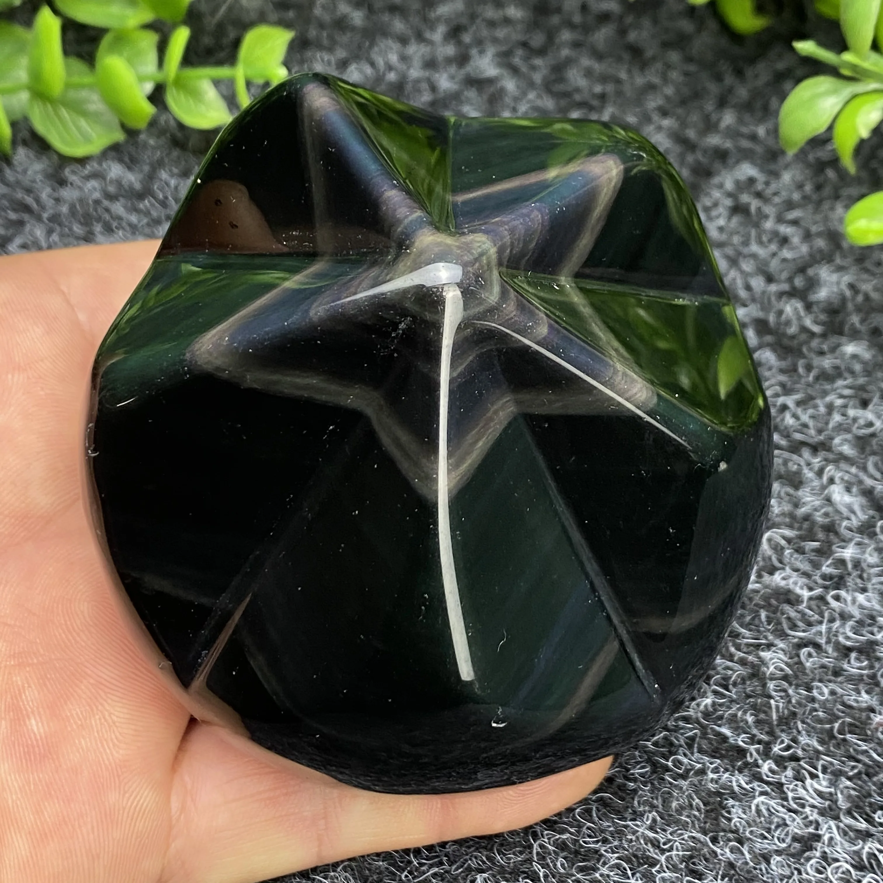 Natural-Colored-Obsidian-Healing-Series-Pentagonal-Quartz-Crystal ...