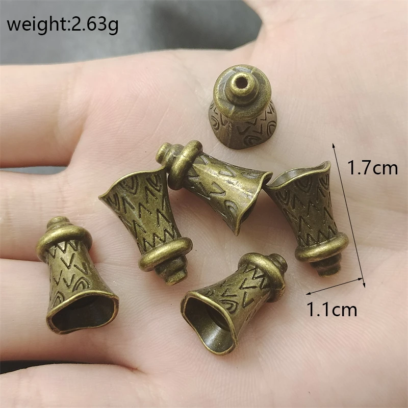 15pcs 3 Colors Alloy Bead End Caps Cone For Jewelry Findings Making ...