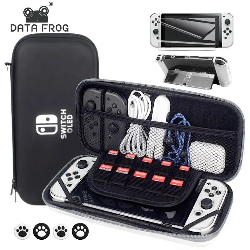 DATA-FROG-Crystal-Protect-Shell-Compatible-Switch-OLED-Transparent-Hard-Case-Cover-for-Switch ...