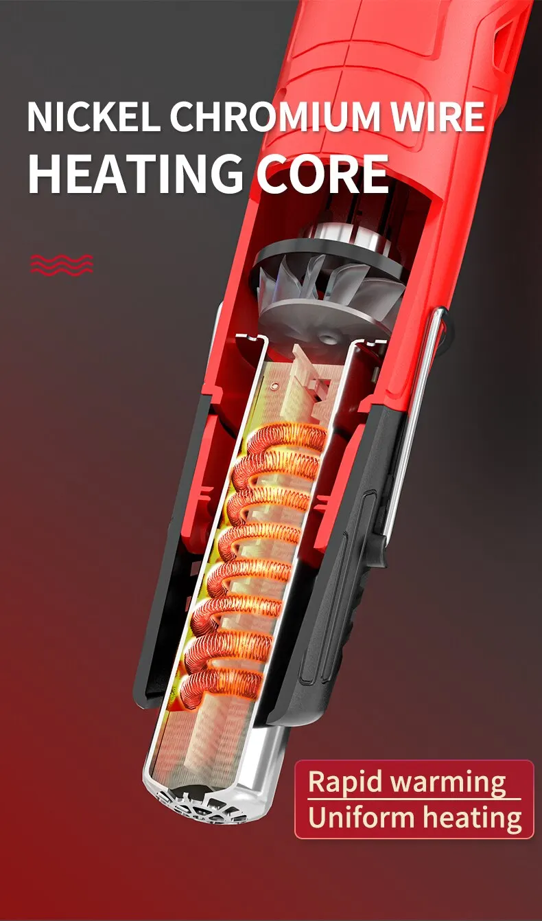 220V DIY Heat Gun Electric Power Tool Hot Air Gun Temperature Gun with ...