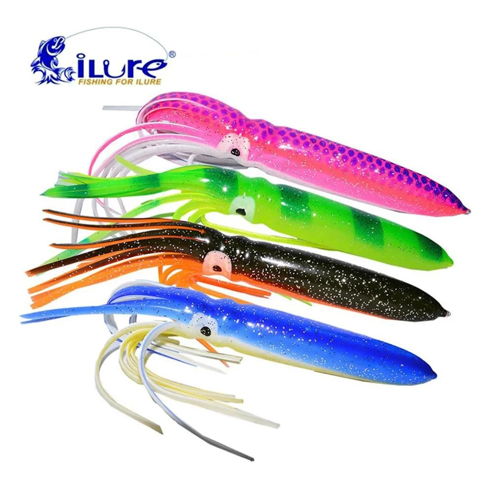 ilure-Luminous-Squid-Skirts-Soft-Lure-180mm-15g-Fishing-Big-Squid-Lure ...