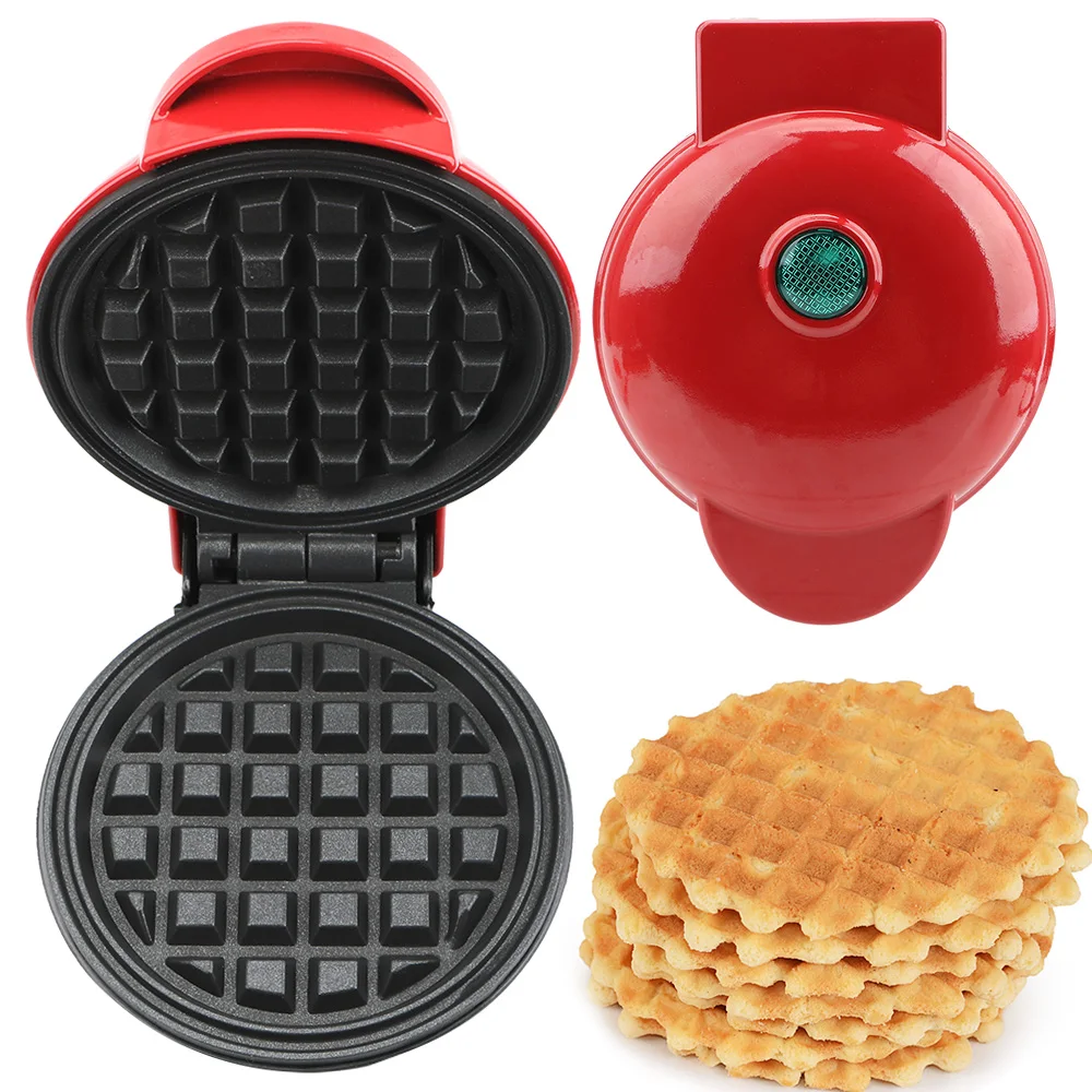 Breakfast-Waffle-Molds-Egg-Cake-Oven-Mini-Electric-Waffles-Maker-Bubble ...