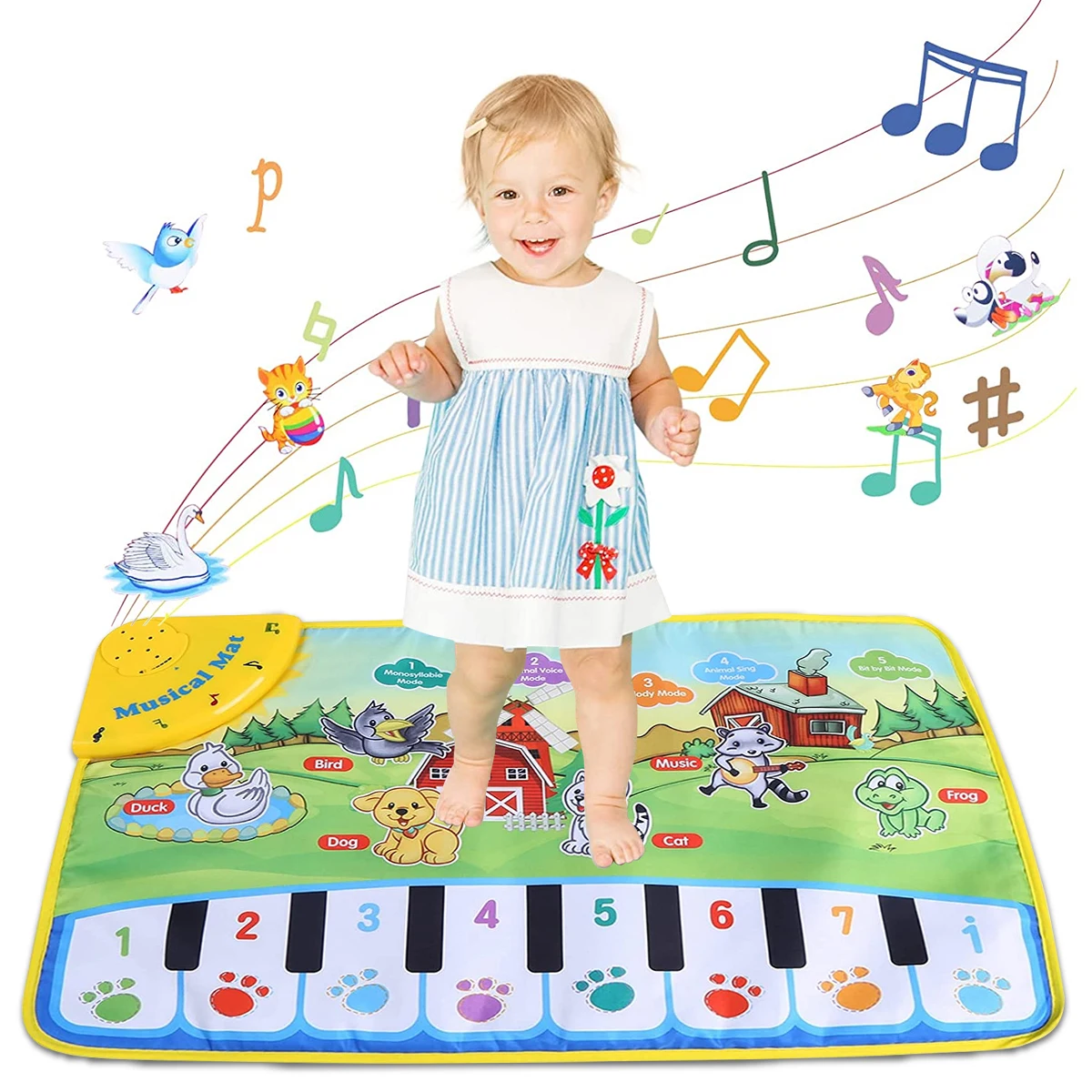 60x39cm-Musical-Piano-Mat-for-Kids-Toddlers-Floor-Keyboard-Dance-Mat ...