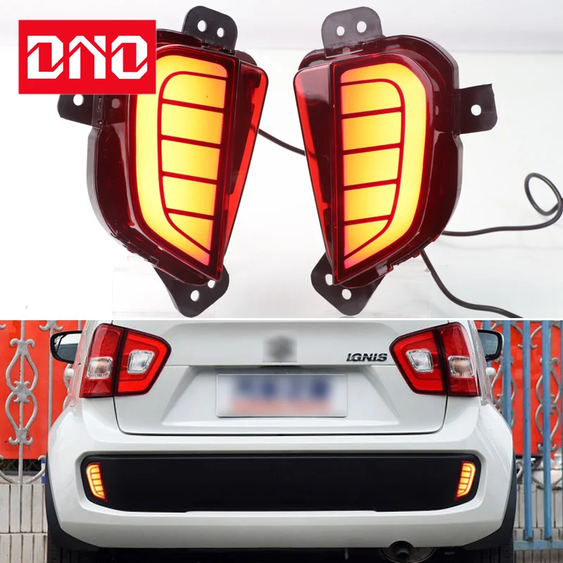Car-LED-Rear-Bumper-Lamps-For-Suzuki-Ignis-2016-2019-2020-Brake-Light ...