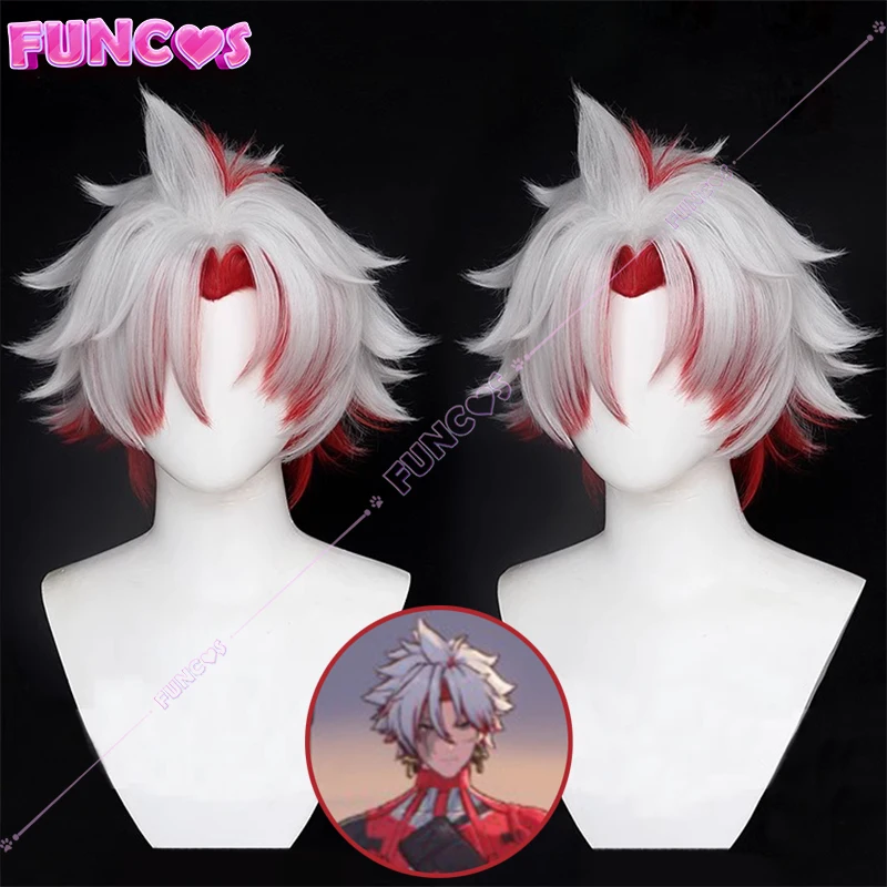 Wuthering-Waves-Scar-Cosplay-Wig-Boss-Fractsidus-White-Red-Short-Hair ...