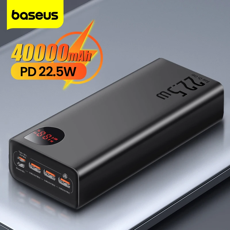 Baseus-40000mAh-Power-Bank-External-Battery-Charger-Large-Capacity-PD ...