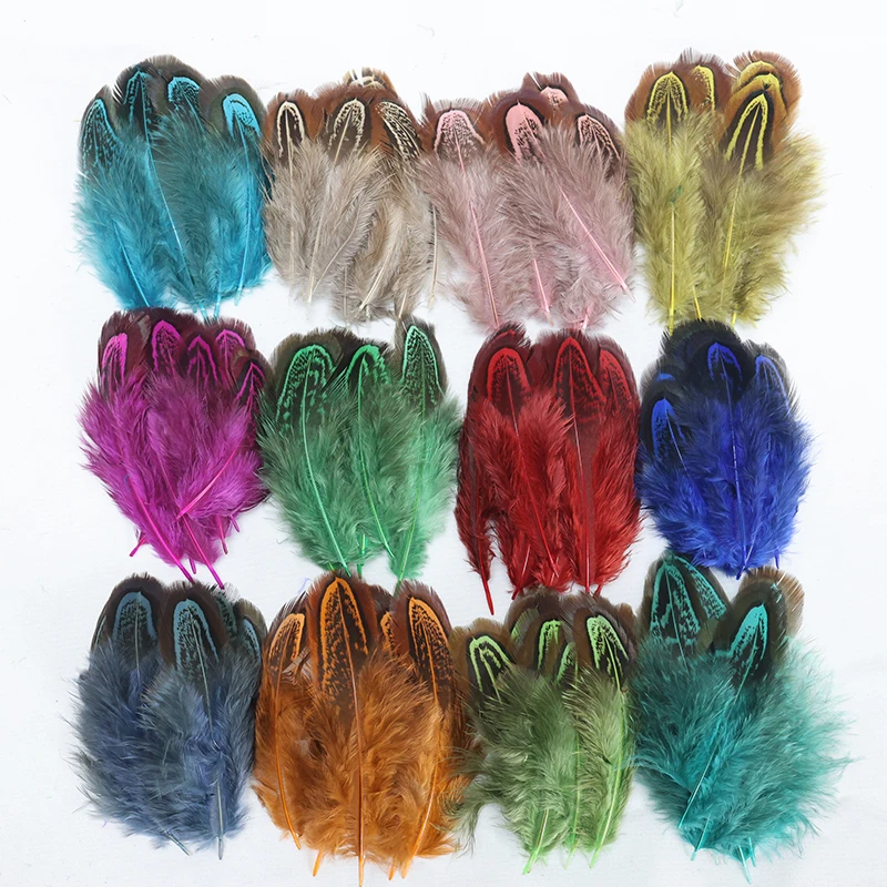Wholesale 50pcs Natural Pheasant Feathers Colorful Rooster Feathers ...
