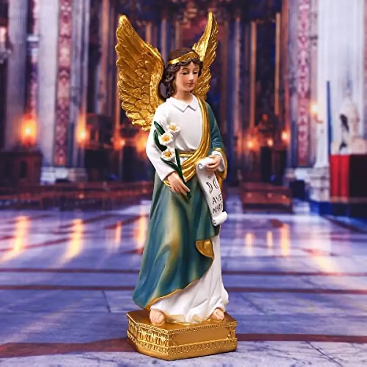 Statue-of-St-Gabriel-The-Archangel-8in-H-Resin-Catholic-Gift-Saint ...