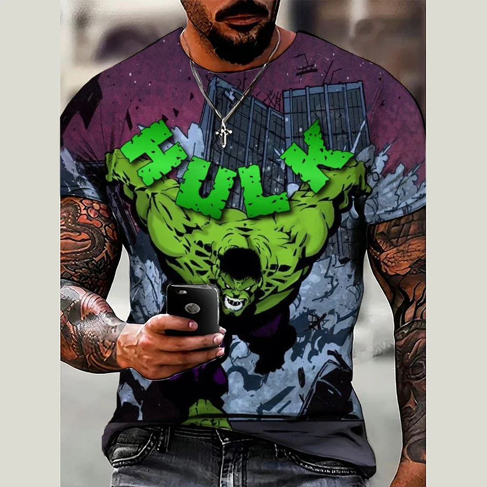 Hulk-Men-s-T-shirt-Marvel-3D-Printed-Fashion-Men-s-Short-Sleeve ...