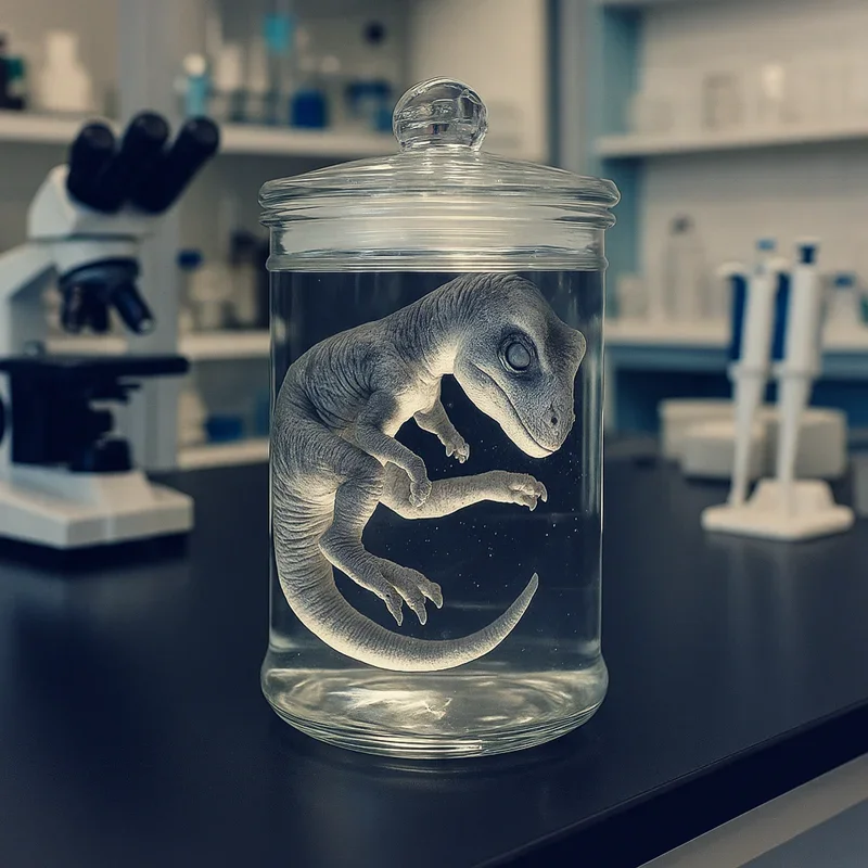 Embryo Glass Container Jurassic World T-Rex Tyrannosaurus Rex Draco Rex ...