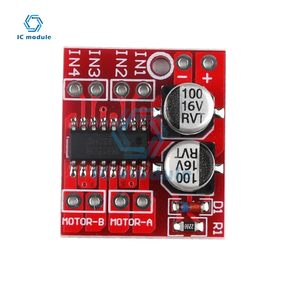 5 шт., модуль драйвера шагового двигателя MX1508 L298N, 2-10 В, 1,5 А ...