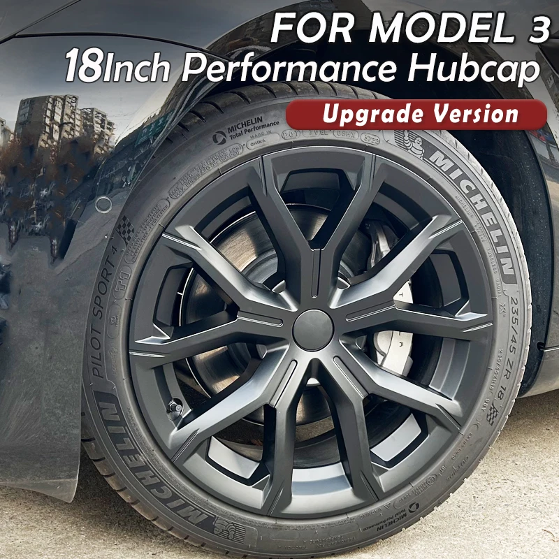 4PCS-Wheel-Cap-Performance-for-Tesla-Model-3-18-Inch-Replacement-Hub ...