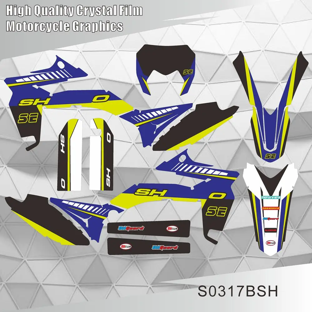 For Sherco SE 250 300 450 2013 2014 2015 2016 Full Graphics Decals ...