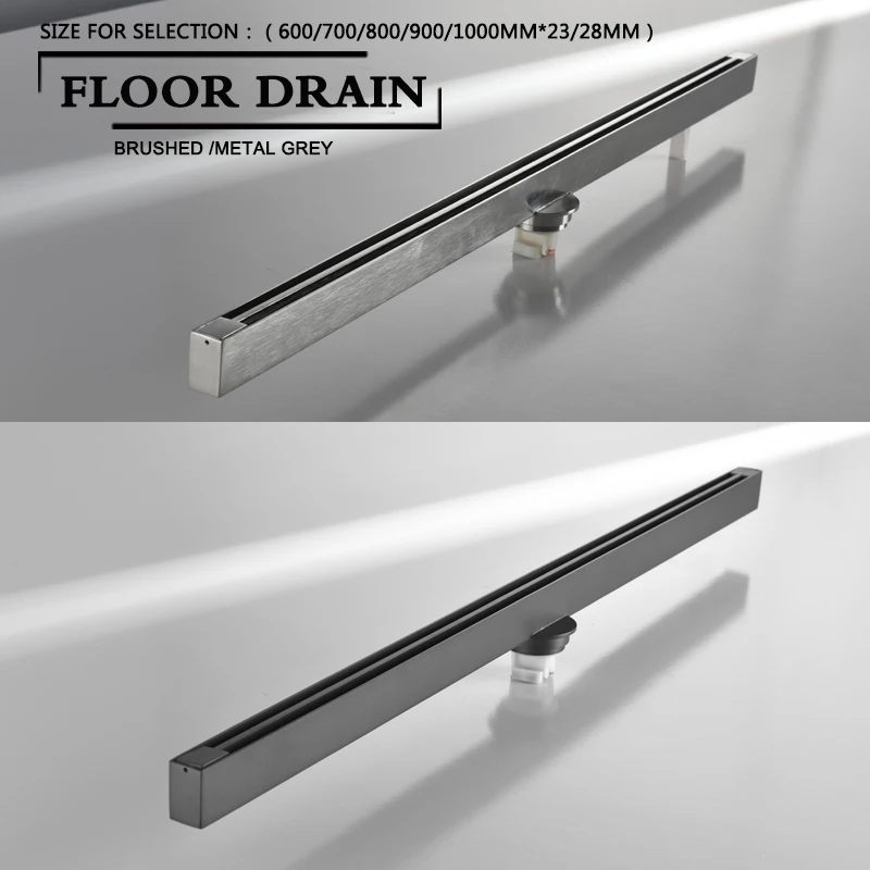 Linear Floor Drain 60/70/80/90/100cm Ultra Long Narrow Type Bathroom ...
