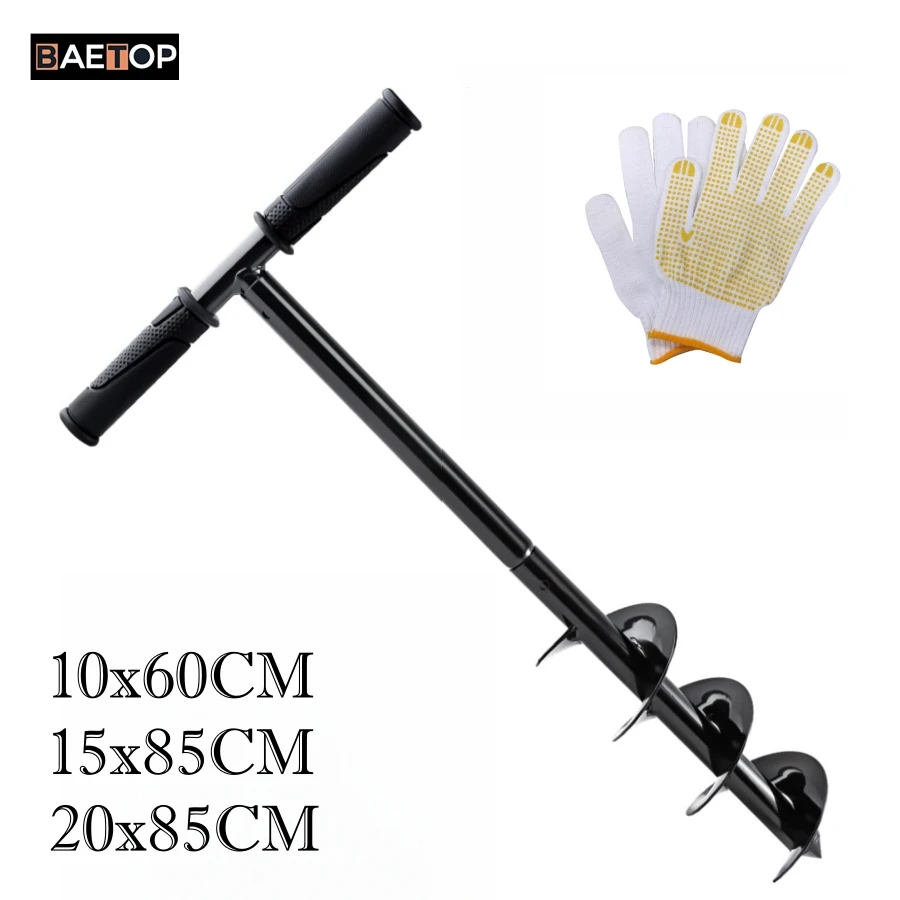 3-Sizes-Hand-Post-Hole-Digger-Earth-Garden-Auger-Drill-with-Gloves ...