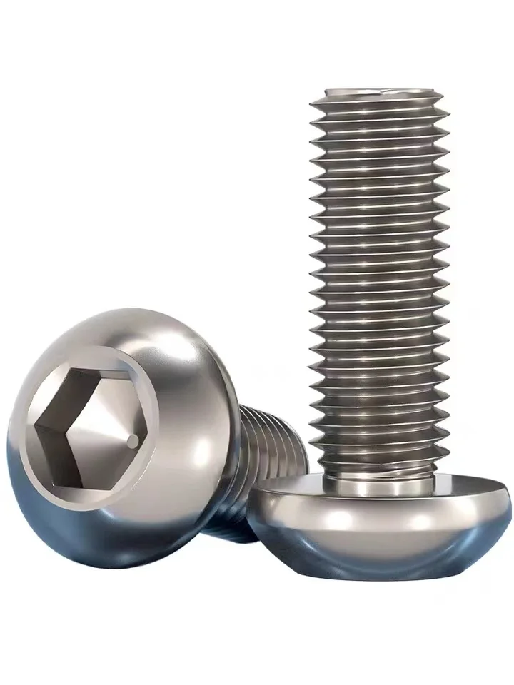 10Pcs-TA2-Titanium-ISO7380-Pan-Head-Hexagonal-Screw-Gr2-Pure-Titanium ...