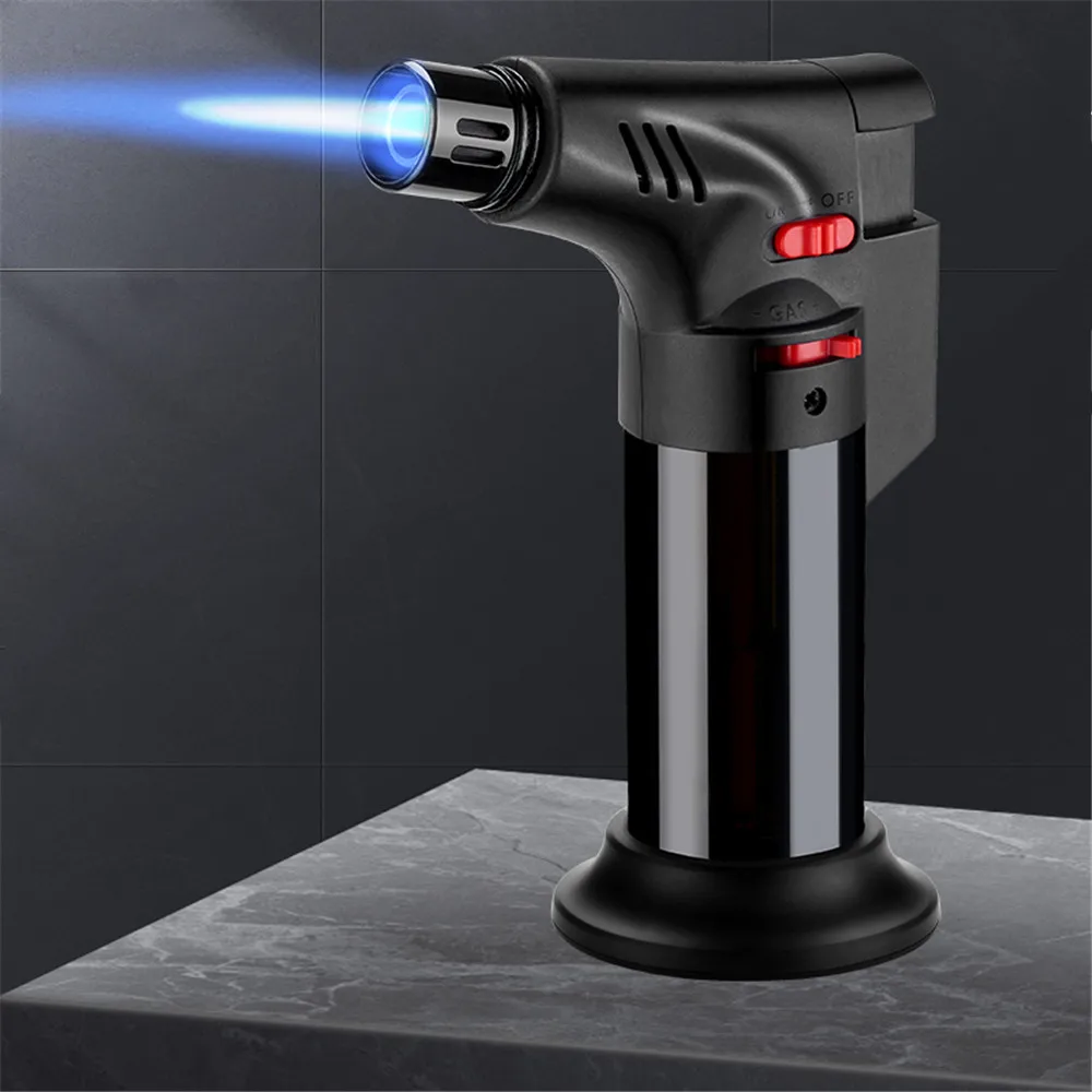 Butane-Lighter-Torch-Fire-Adjustable-Refillable-Turbo-Gas-Jet-Flame ...