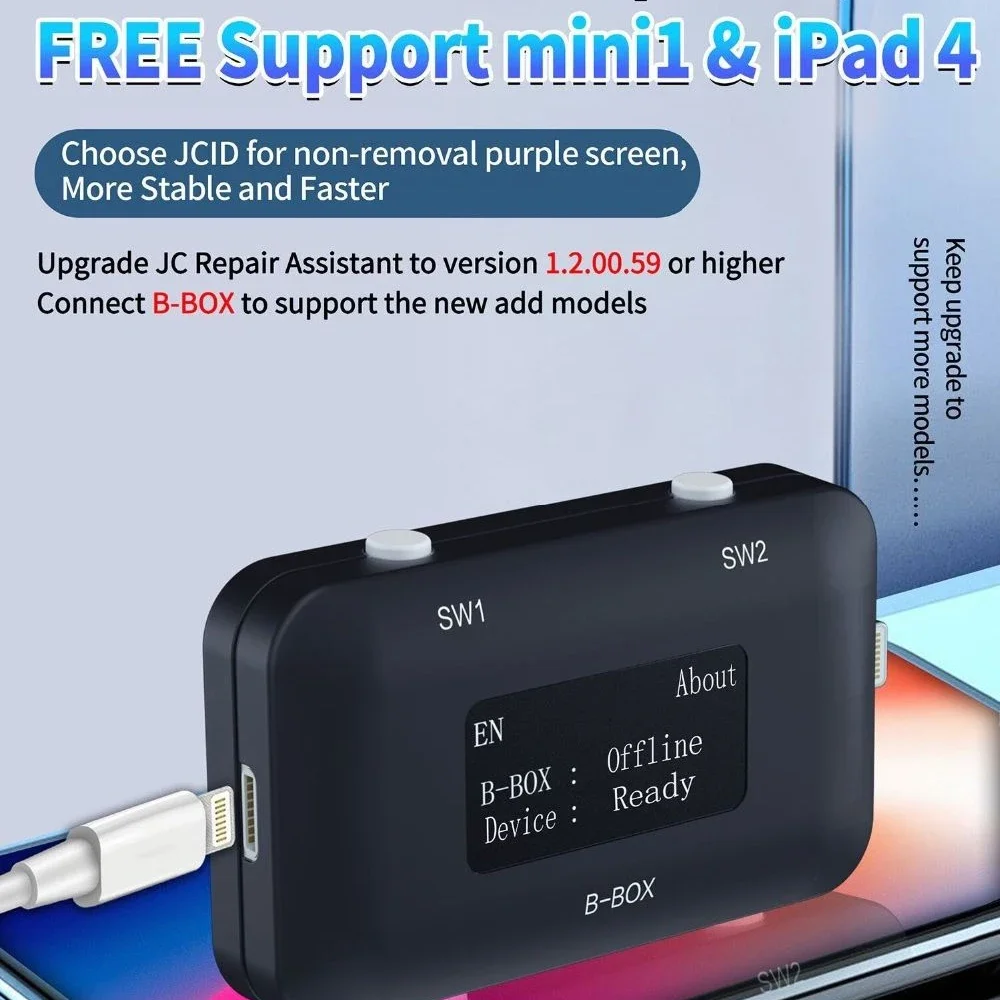 JC JCID BBOX B BOX Pro DFU Box Window DCSD Cable IOS A7-A11 One Key ...