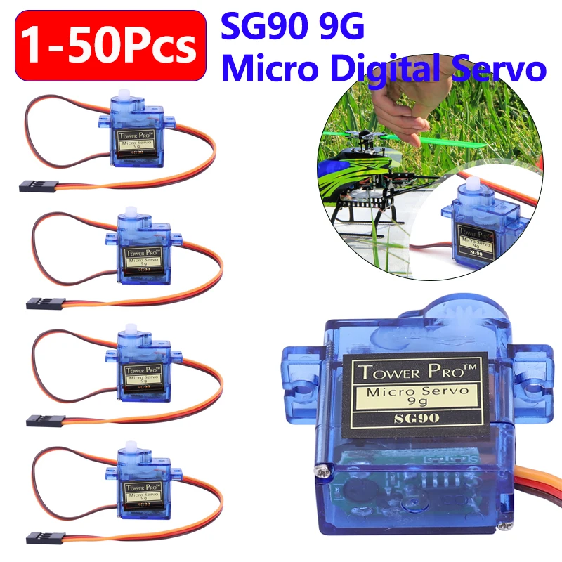 Micro-Digital-Servo-Motor-Micro-Gear-de-asa-fixa-RC-Helic-ptero-Toy-Avi ...