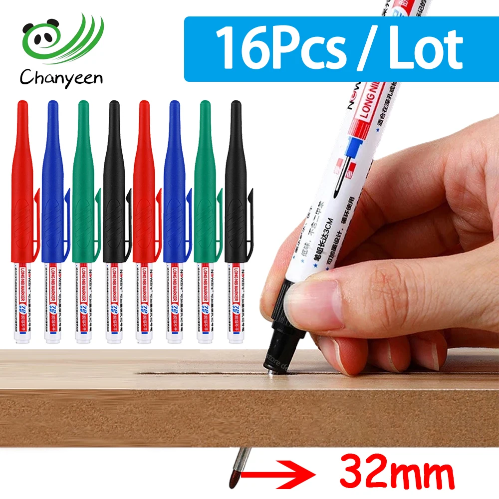 4-Colour-32mm-Long-Head-Markers-Pen-Multi-purpose-Deep-Hole-Marker-Pens ...