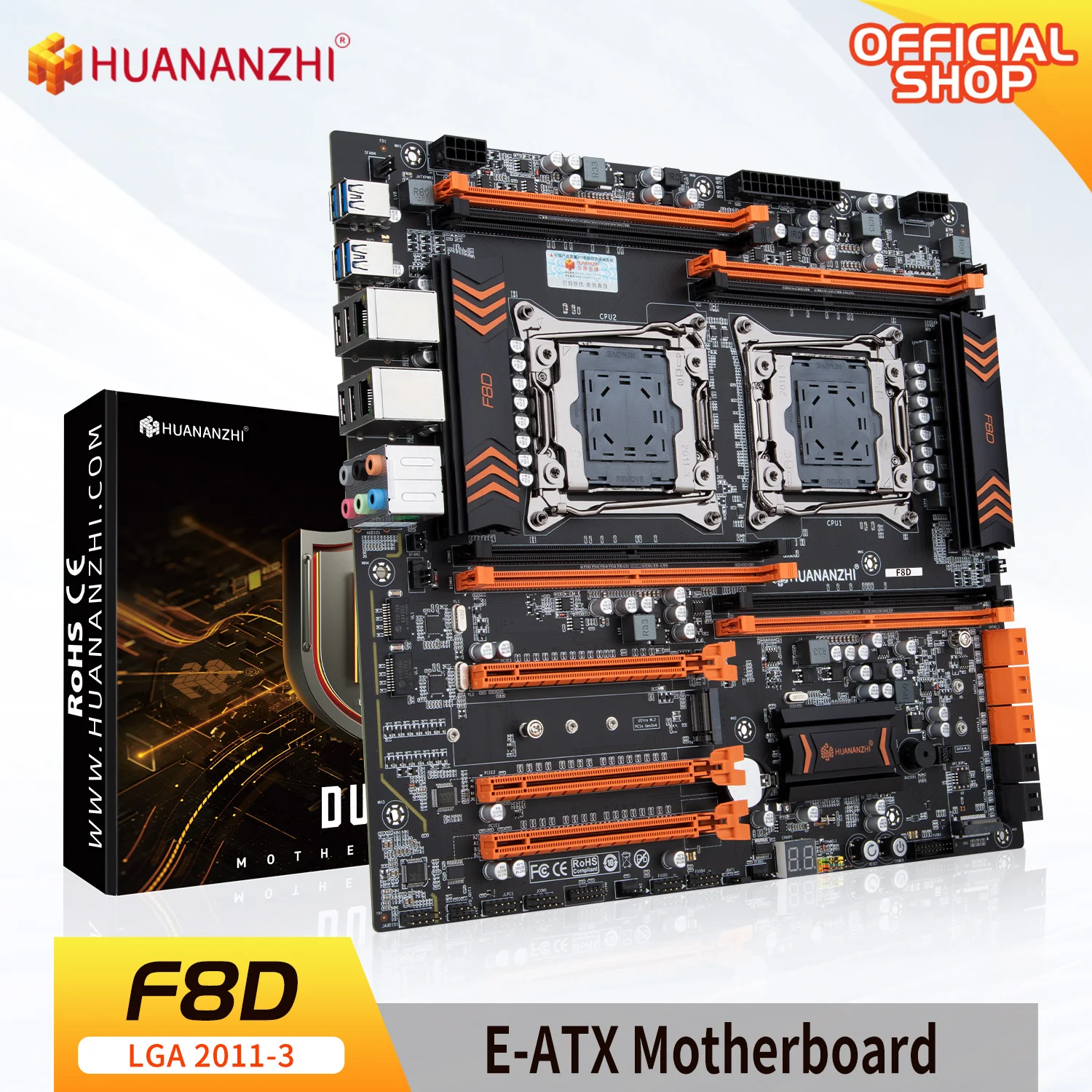 HUANANZHI X99 F8D LGA 2011-3 XEON X99 Motherboard support Intel Dual ...
