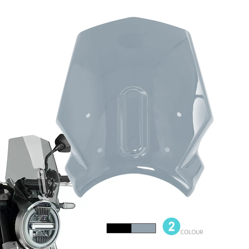NEW Motorcycle Cafe Motor Windshield WindScreen Deflector Visor Viser ...