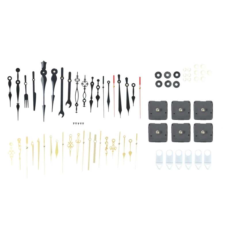 1 Set Hanging Diy Quartz Watch Silent Wall Clock Movement Quartz Repair ...