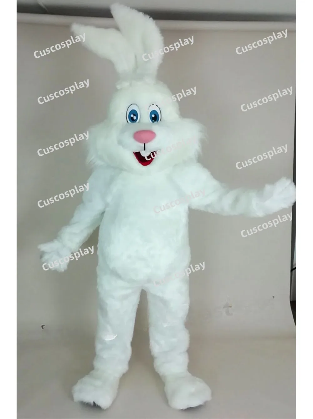 White-Rabbit-Easter-Bunny-Rabbit-Cute-Furry-Plush-Halloween-Promotion ...