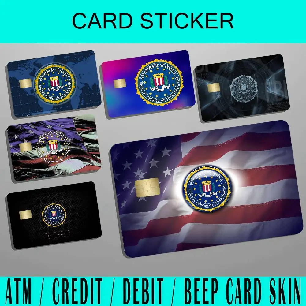 FBI logo Credit Card Skin Stickers for Bank Card Bus Metro Card Sticker ...