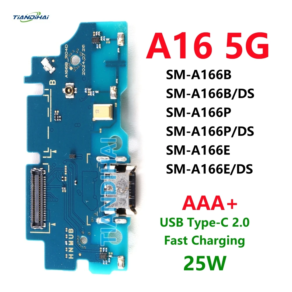 AAA+ для Samsung Galaxy A16 5G A166B A166B/DS A166P A166 USB-порт для ...