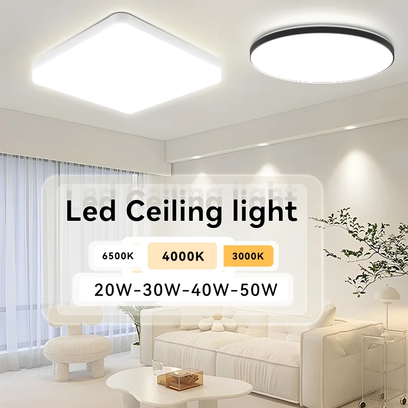 Modern-Led-Ceiling-Lamps-220V-Square-Ceiling-Light-15-20-30-40-50W-For ...