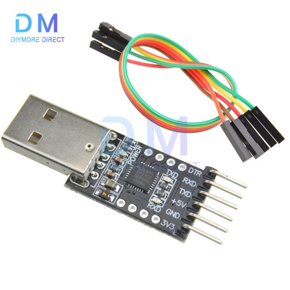 CP2102-USB-2-0-to-TTL-UART-Module-6-Pin-Serial-Converter-Adapter-Module ...