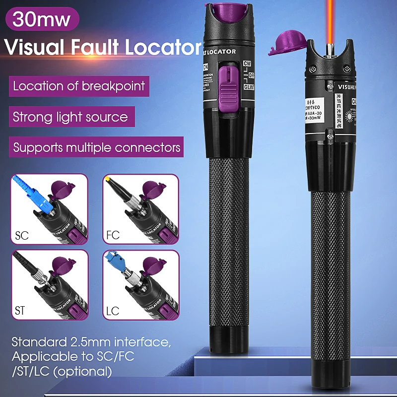 COMPTYCO FTTH Visual Fault Locator Fiber Optic Cable Tester Fiber Fault ...