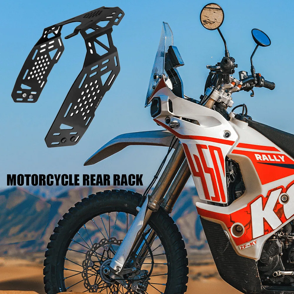 For-Colove-450-Rally-Motorcycle-Black-Saddle-Bag-Support-Bars-Mount ...