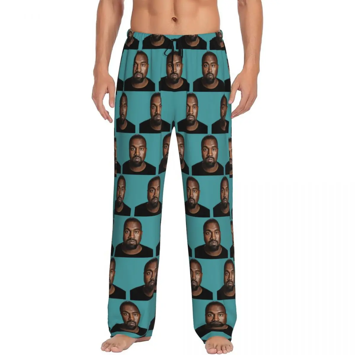 Custom-Funny-Kanye-West-Meme-Pajama-Pants-Sleepwear-Men-s-Elastic ...