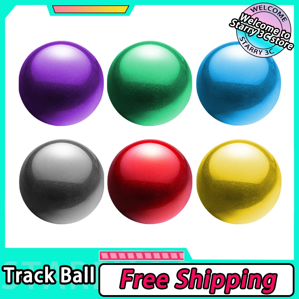 GBALL34RN 트랙 볼 맞춤형 분할 키보드, PWM3360 센서용 부드러운 다중 키보드 및 마우스 사용 선물, 34mm ...
