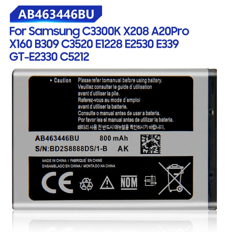Replacement-Battery-AB463446BU-For-Samsung-C3300K-X208-B189-B309-F299-AB553446BC-GT-C3520-C3520 ...
