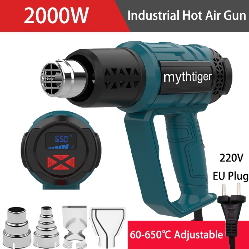 Industrial Hair Dryer Heat Gun 2000w Hot Air Gun Air Dryer For ...