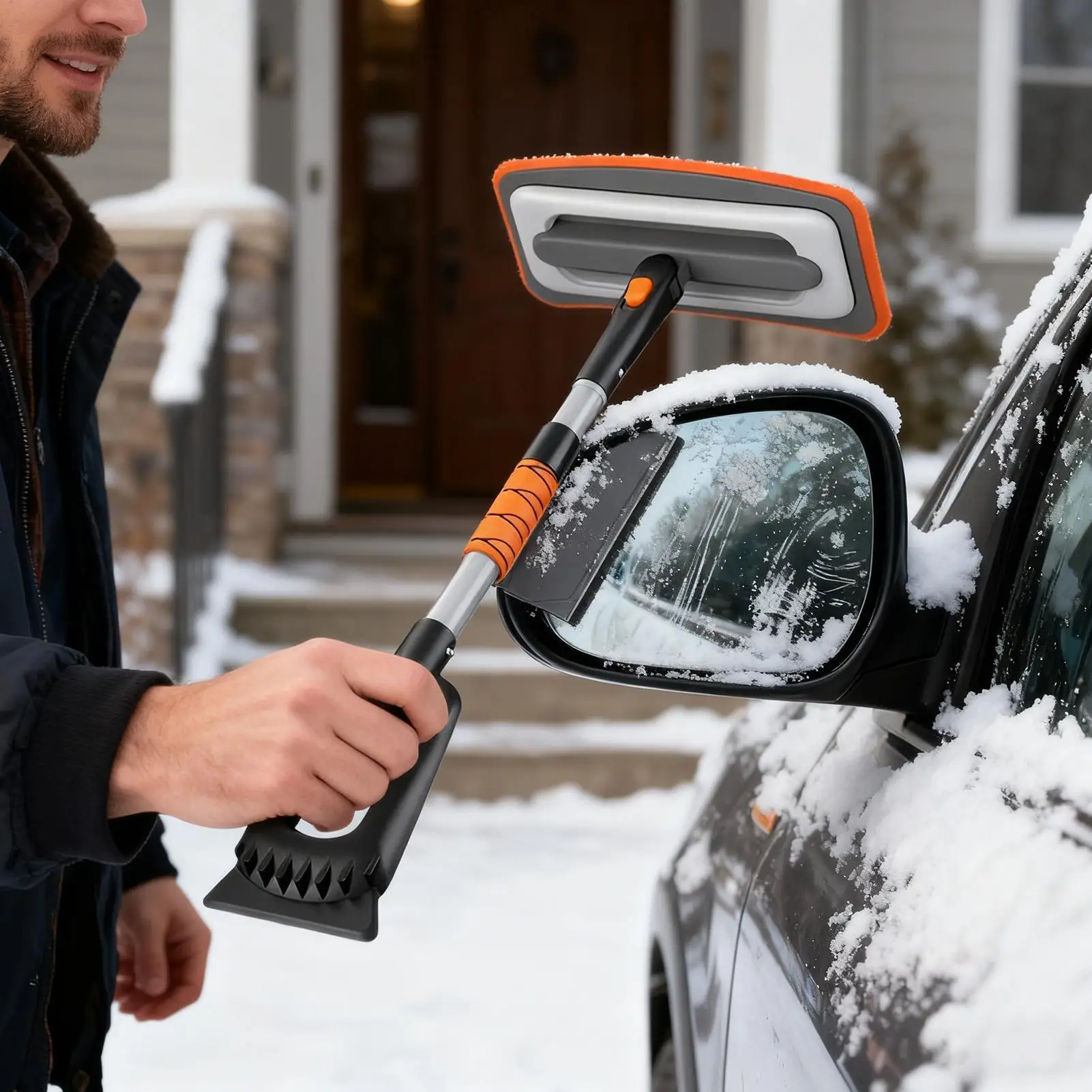 Extendable Aluminum Alloy Ice Scrapers Car Windshield Snow printing ...