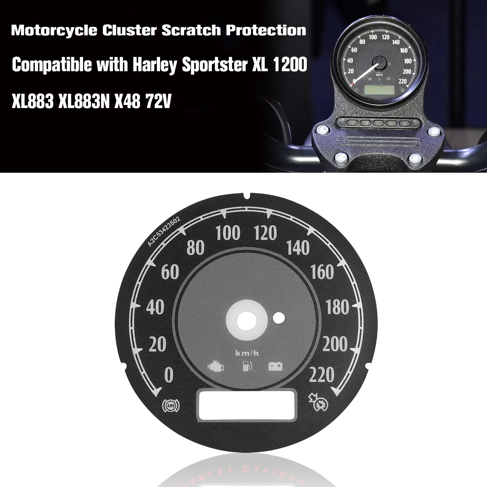 Compatible with Harley Sportster XL 1200 XL883 XL1200 XL883N X48 72 ...