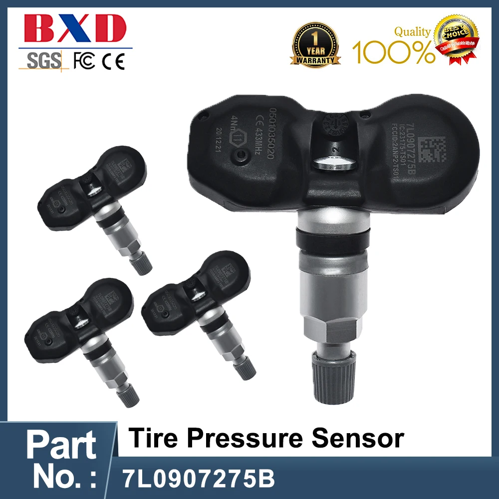 1/4/8PCS TPMS Tire Pressure Monitor Sensor 7L0907275B For Volkswagen ...