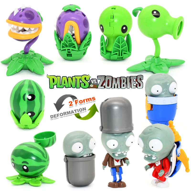 Egg Shape Transformation Assembly Deformation Toys For Boys Doll PVZ ...