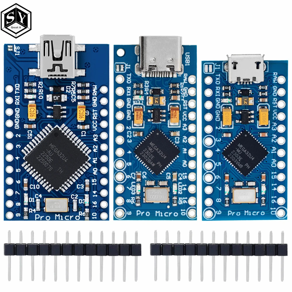 Pro-Micro-ATmega32U4-5V-16MHz-Ersetzen-ATmega328-F-r-Arduino-TYPE-C-Mit ...