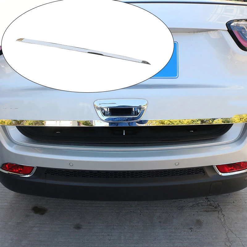 Tapa-trasera-de-acero-inoxidable-para-Jeep-Compass-2017-2018-2019-2020 ...