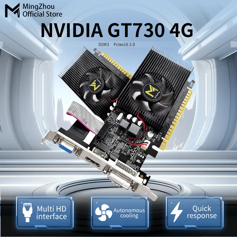 Video-Card-GeForce-GT730-Display-Vga-Cards-4GB-DDR3-128Bit-Computer ...