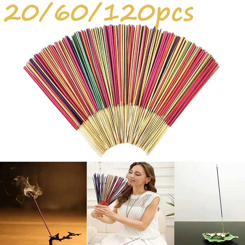 30-120pc Aromatherapy Incense Sticks Mixed Set Natural Fragrances ...