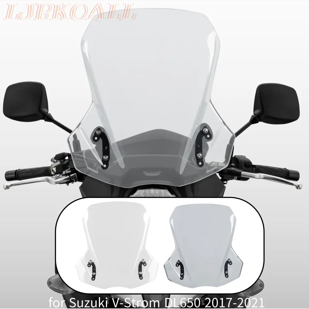DL650-Windscreen-Windshield-Motorcycle-Deflector-Protector-Wind-Shield ...